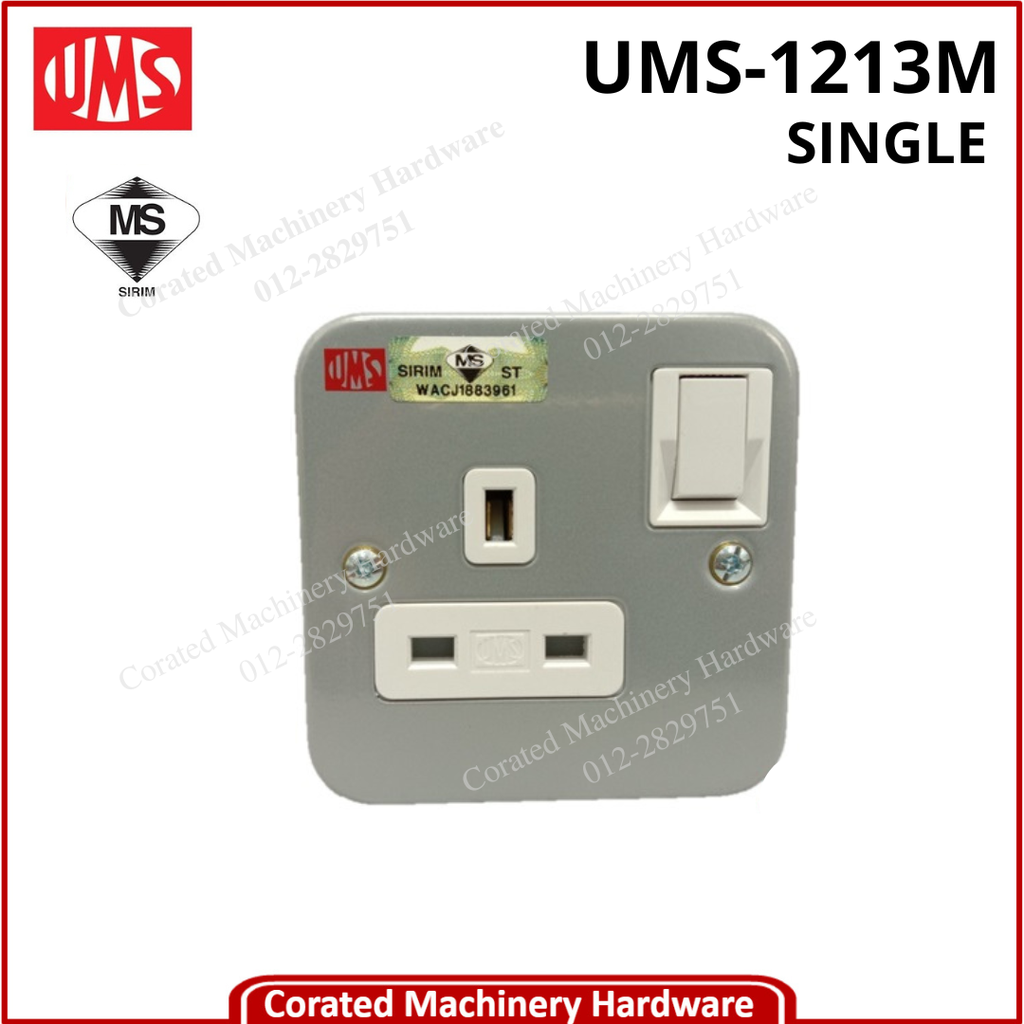 UMS 13A METAL CASING SWITCH SOCKET | Corated Enterprise
